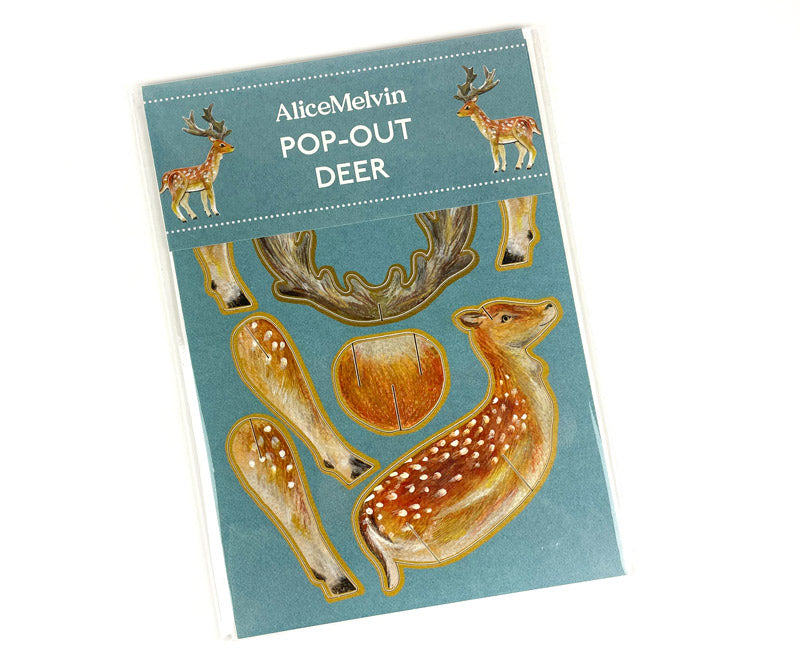 Pop Out Fallow Deer – Iona Craft Shop